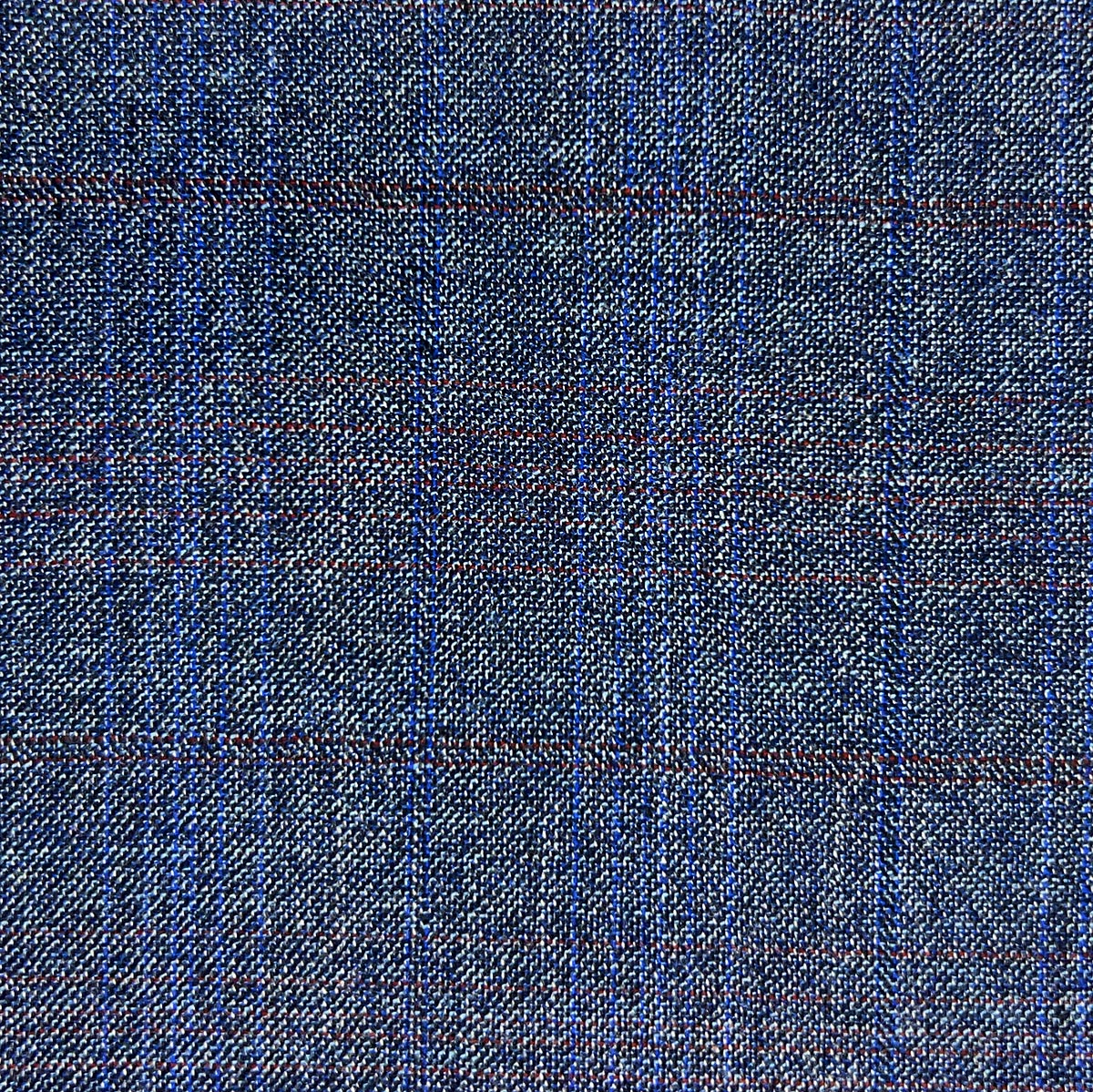Westwood Hart Stone Blue Rust Windowpane Bamboo Suit