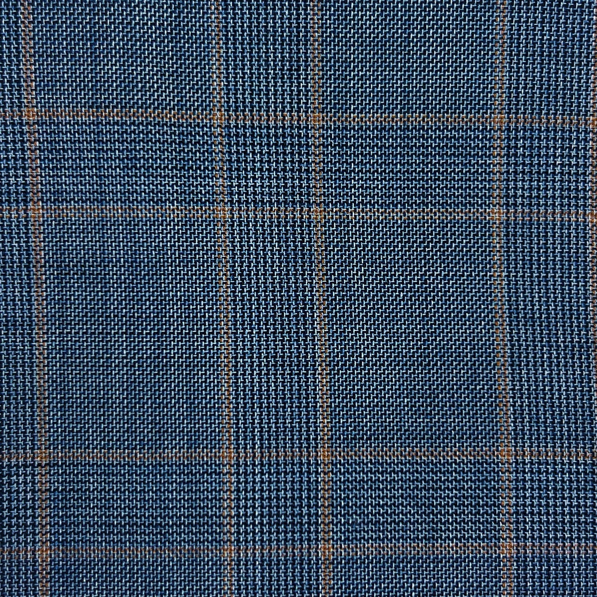 Westwood Hart Stone Blue with Tan Windowpane Plaid Suit
